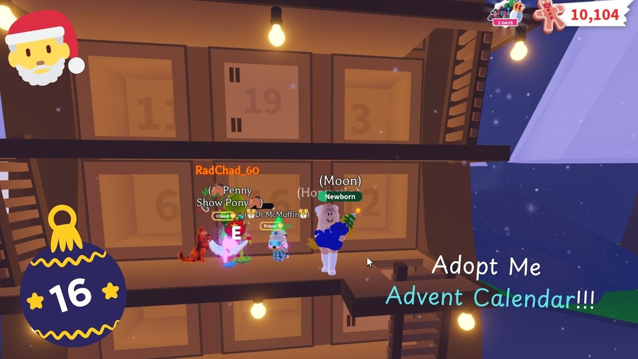 ADOPT ME ADVENT CALENDAR DAY 16!!! 😁🎄💎 - YouTube