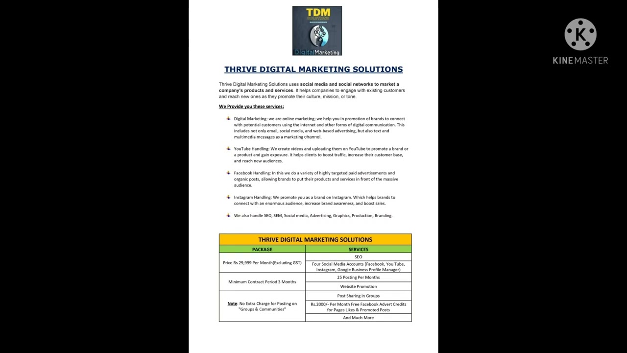 #TDM Solutions, Electronic Media, Social Media, SEO, Branding, SEM, Facebook, You tube ...