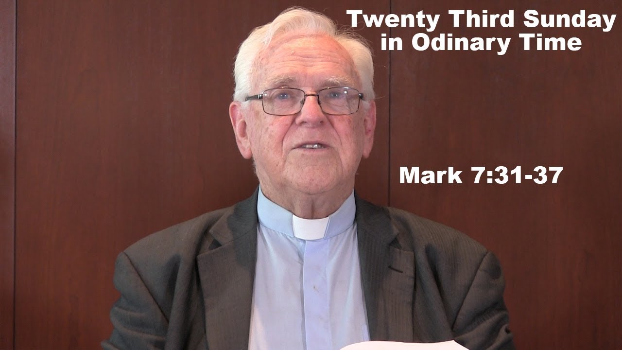 Lectio Reflection - 23rd Sunday in Ordinary Time -Mark 7:31-37 - Mark 7 ...