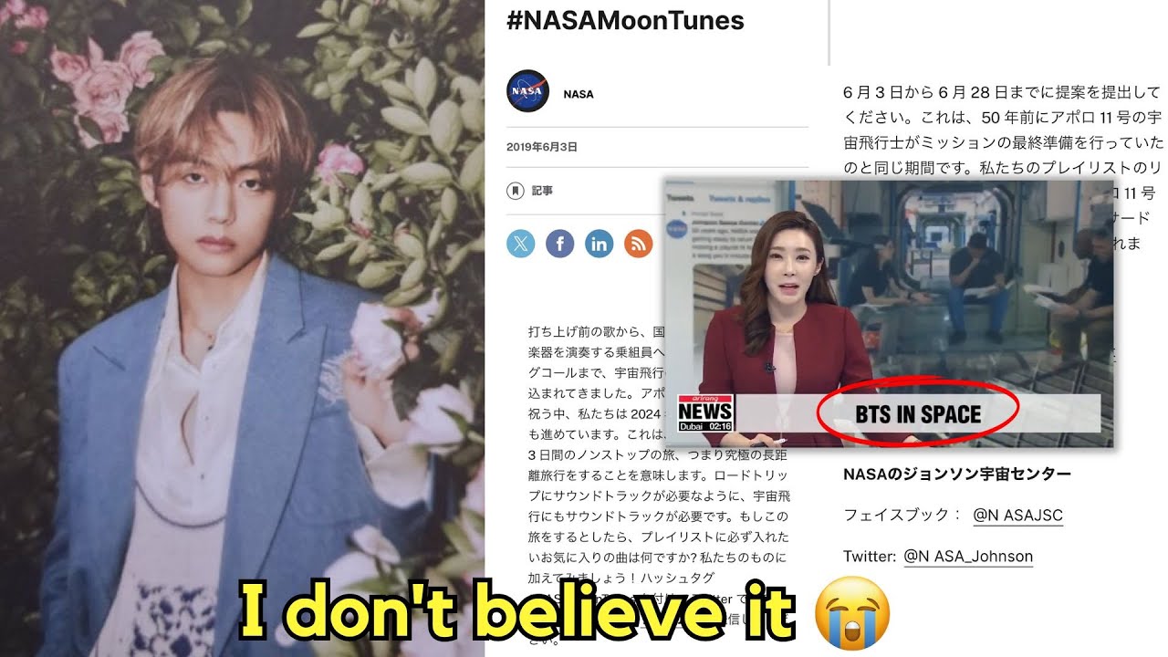 BTS IN SPACE!!! TELL EM!! 😱 Taehyung & UMI achieve this at the ...
