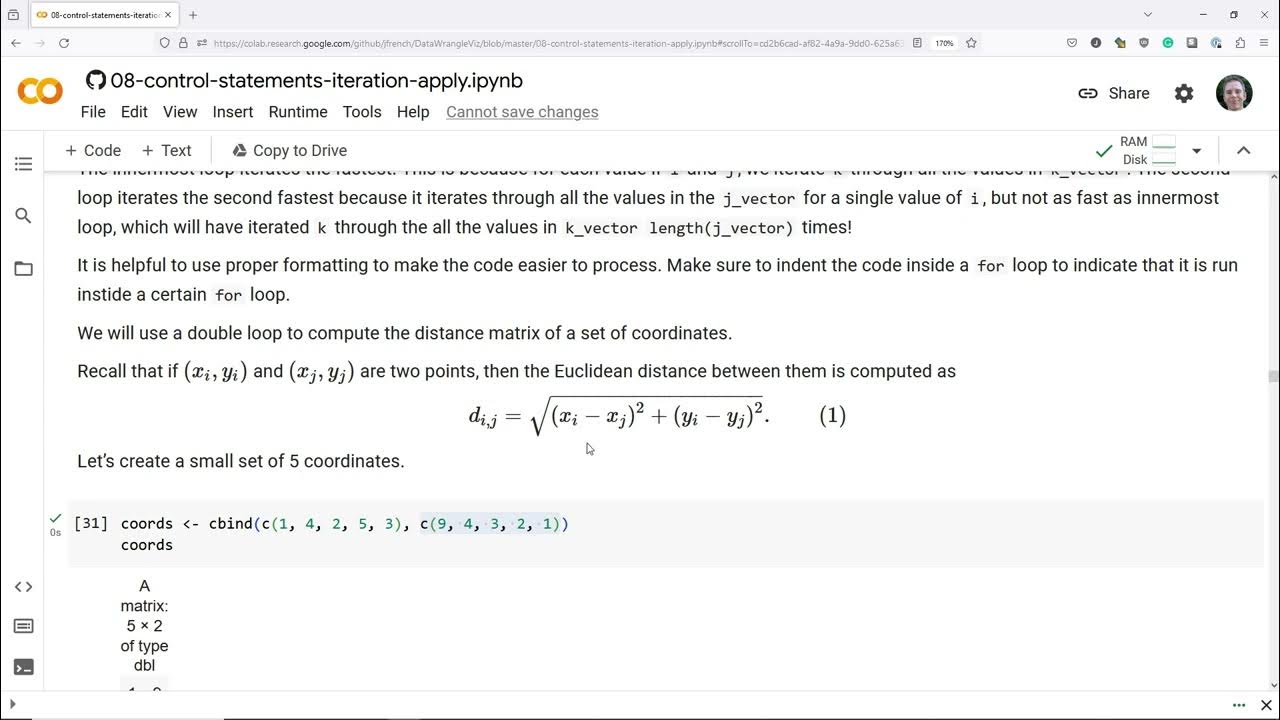 Nested for loops - YouTube