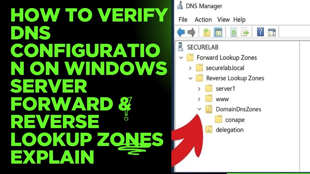 How to Verify DNS Configuration on Windows Server | Forward & Reverse ...