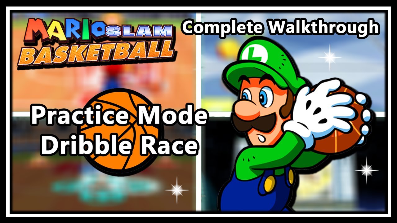 Mario Slam Basketball (Mario Hoops: 3-on-3) - CW - Practice Mode 2 ...