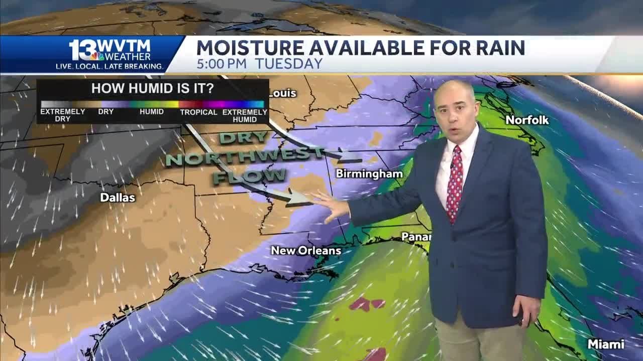 Drier weather in Alabama's forecast through Thanksgiving and the ...