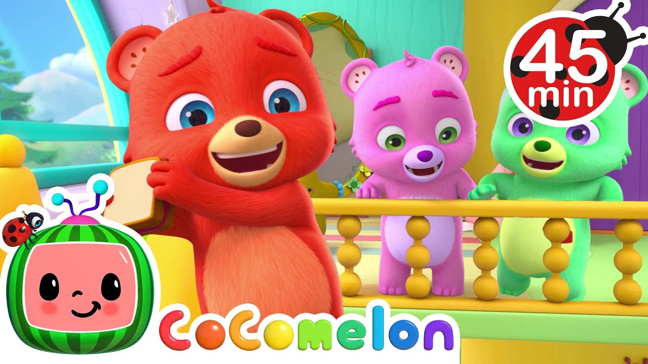 Three Colorful Bears | CoComelon Animal Time | Fun Kids Songs & Nursery ...