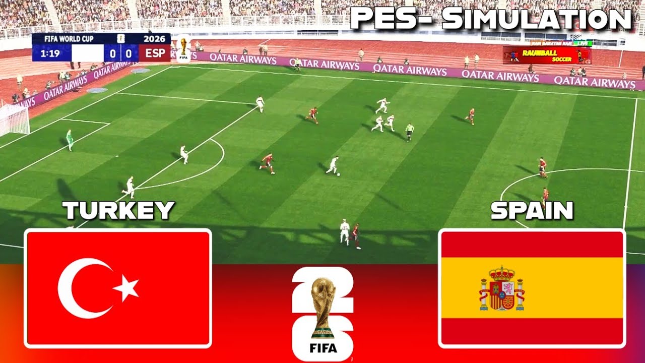Turkey vs Spain - FIFA World Cup 2026 Qualifiers | PES 21 Simulation ...