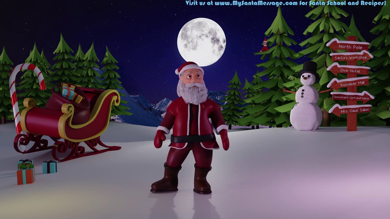 Belated Christmas Message to Olivia from Santa, Ava and Liam! - YouTube