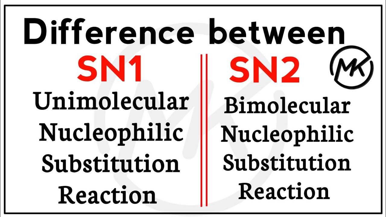 Difference Between SN1 and SN2 Reactions | Comparison, Mechanism ...