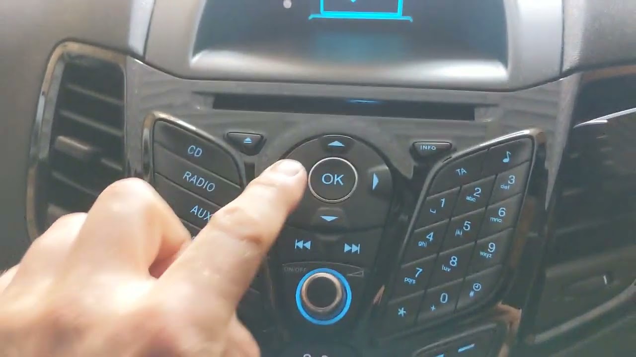 How to change the clock on a 2015 Ford Fiesta - YouTube