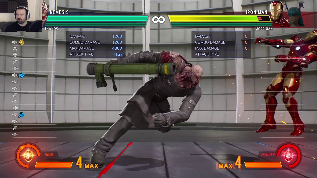 MvC Infinite: In-the-Lab w/Nemesis (training mode) - YouTube
