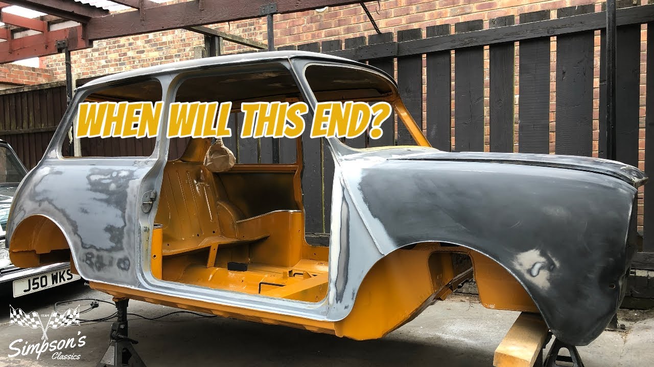 Classic Mini Clubman Budget Restoration - Sanding The Rest Of The Mini ...