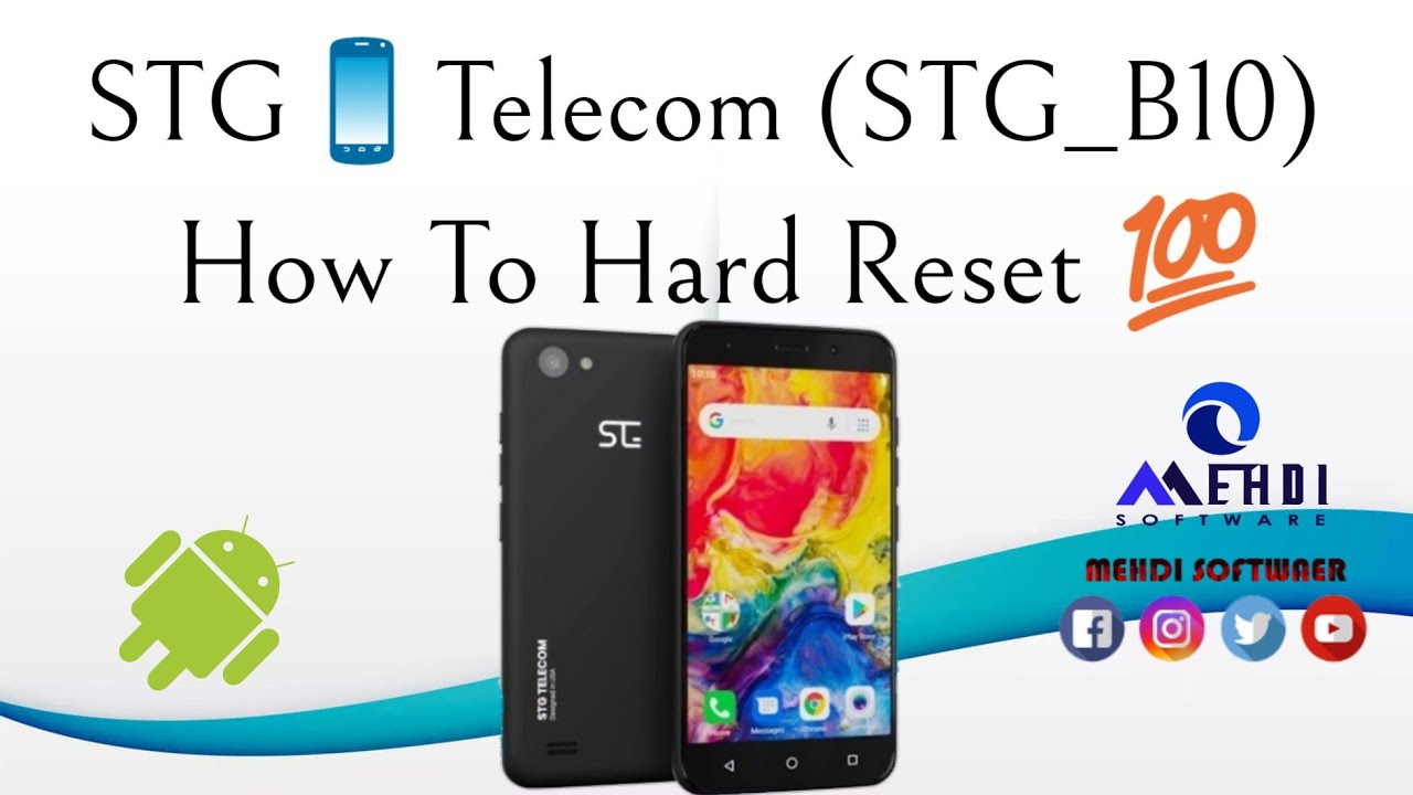 STG Telecom📱(STG_B10) How To Hard Reset💯طريقة عمل الفورمات وإعادة ضبط ...