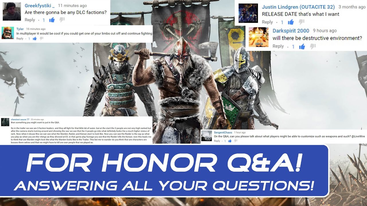 For Honor Q&A! New Gameplay, Character Customization & Campaign in For ...