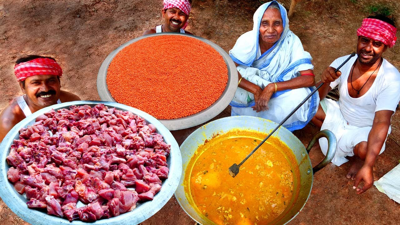 MUSURI-CHICKEN CURRY & RICE for Tribe People Prepared by Grandmother ...