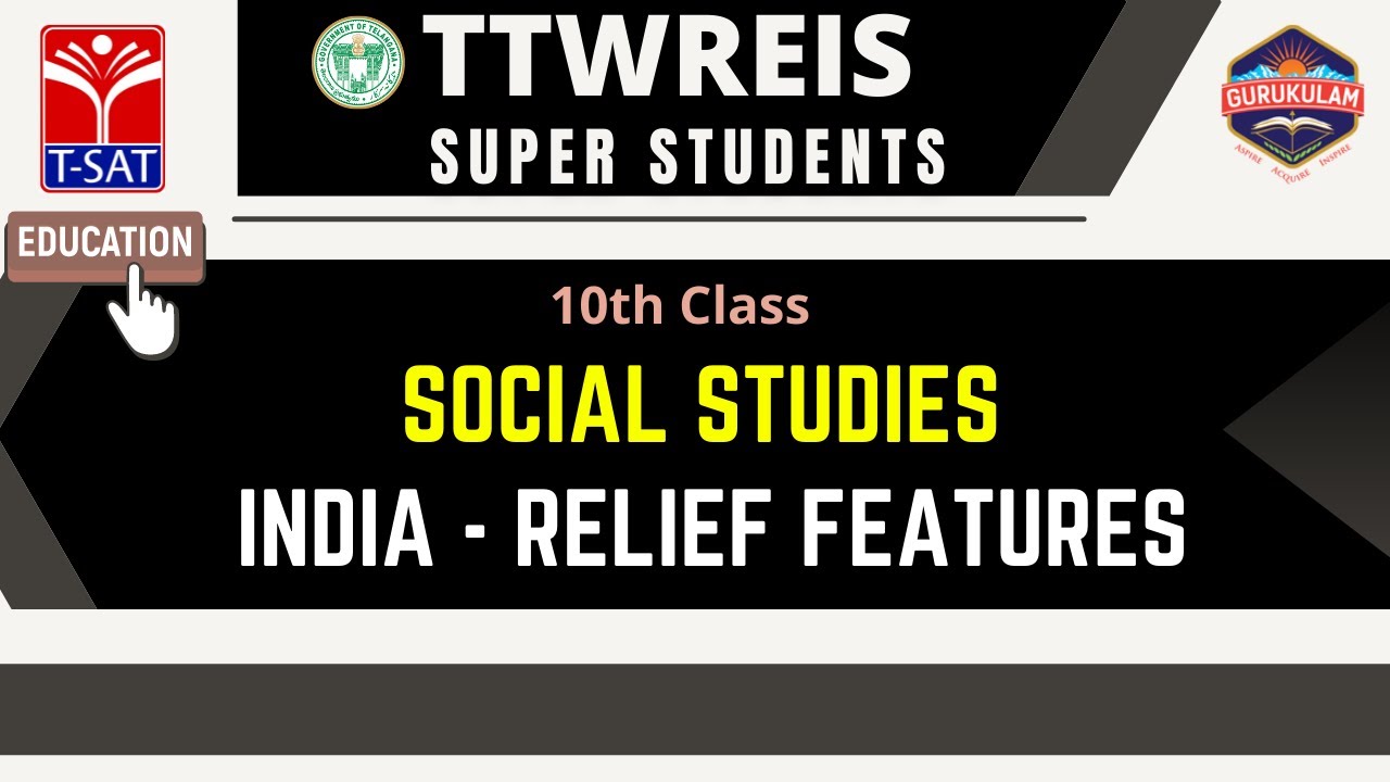 TTWREIS || Super Students - 10th Class || SOCIAL STUDIES : INDIA ...