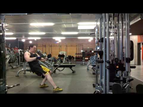 unilateral full cable row - YouTube