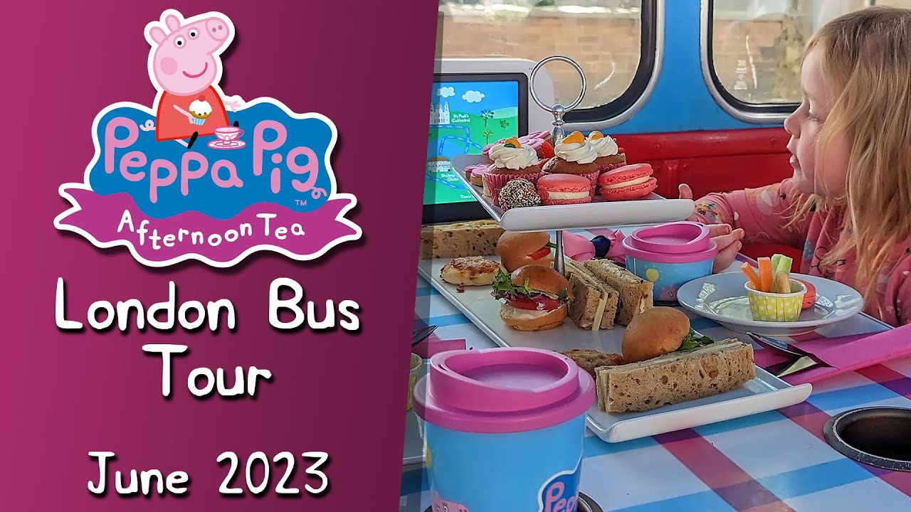 Peppa Pig Afternoon Tea Bus Tour 2023 - YouTube
