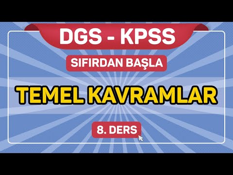 Temel Kavramlar #SıfırdanBaşla 8. Ders