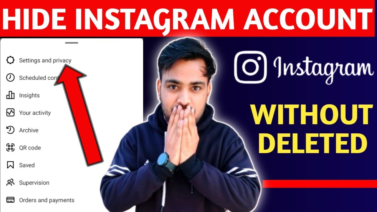 How to hide your Instagram account in 2024 Instagram account hide kaise ...