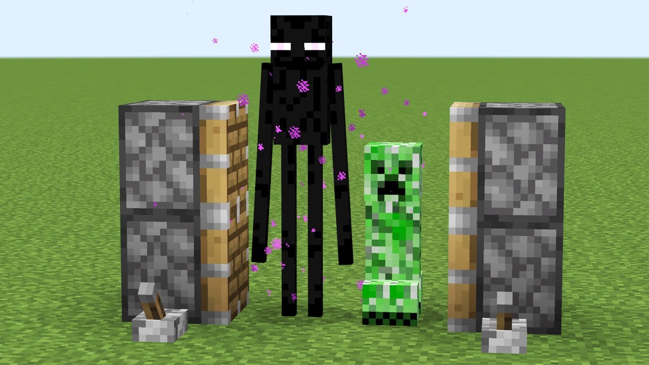 minecraft Enderman + Creeper =? what will happen?? - YouTube