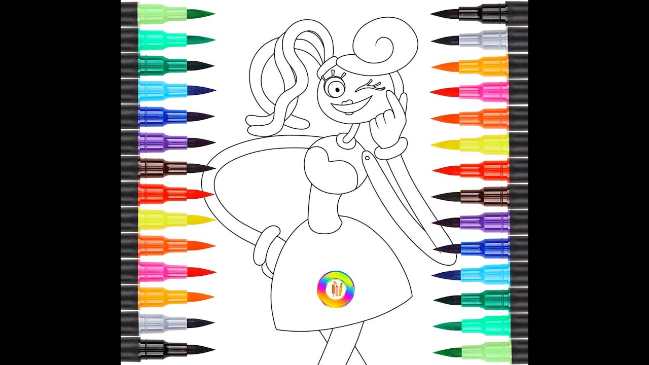 Mommy Long Legs Coloring Pages ( Poppy Playtime ) Music: Elektronomia ...