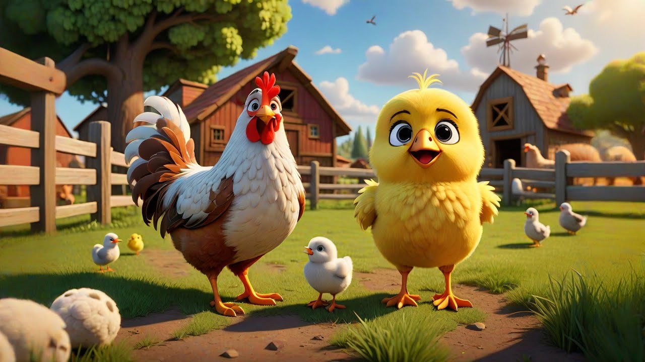 Four Little Chicks Learn to Fly | Chick Song for Kids | Baby Bird ...