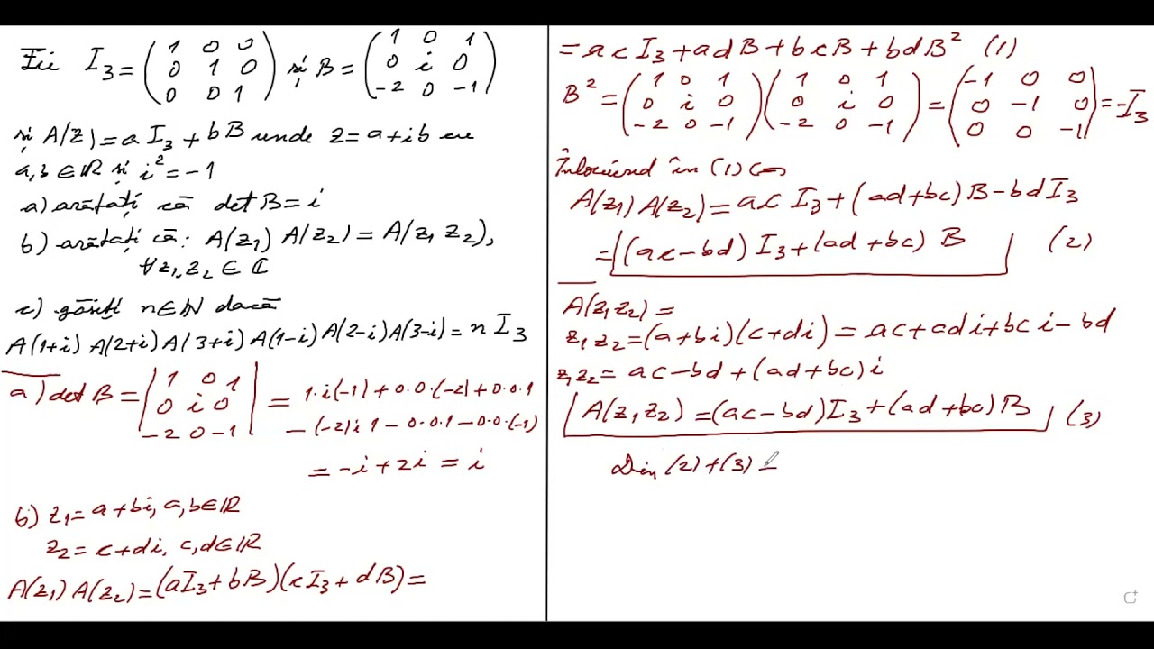 Pb bac AL XI, 1 (model mate info, 2022) - YouTube