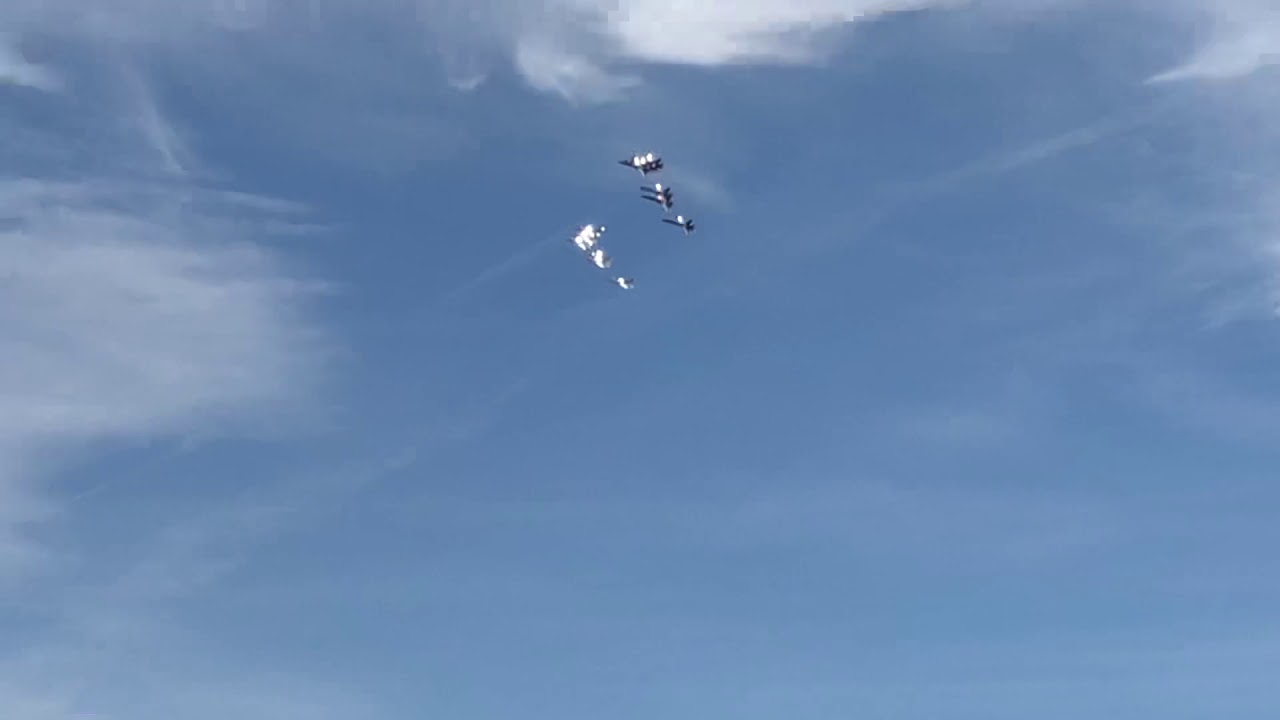 Blue Angels and Thunderbirds flyover. Acac Baltimore / Timonium ...