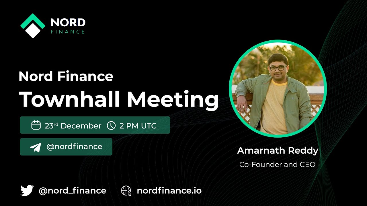Nord Finance Townhall Meeting | Nord Finance's plan to lead the DeFi ...