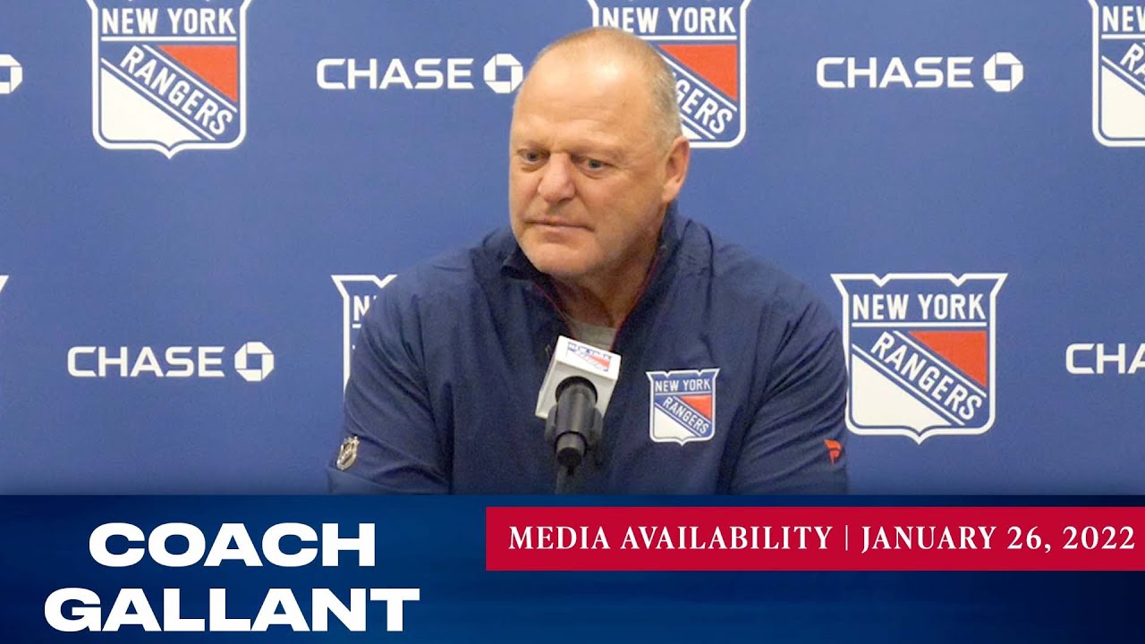 New York Rangers: Coach Gallant Media Availability | Jan. 26, 2022 ...