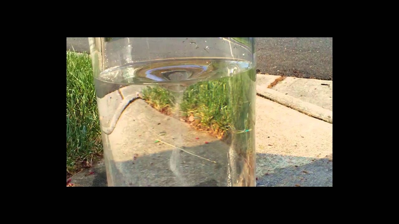 Water Vortex Experiment - YouTube