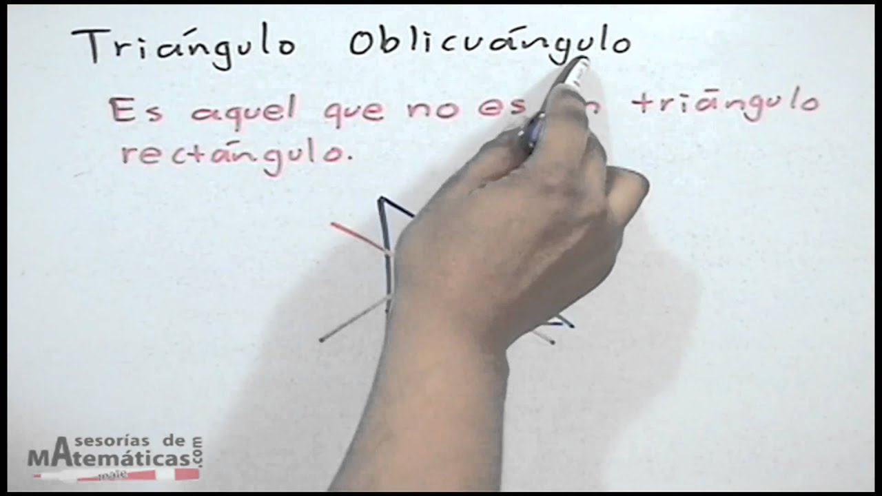 Triángulo oblicuángulo - YouTube