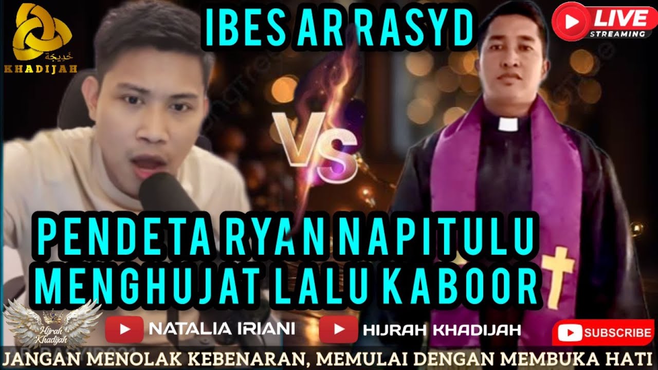 PENDETA RIAN NAPITULU MODAL KETAWA MENDADAK DIPERM4LUKAN BANG IBES AR RASYD | HIJRAH KHADIJAH ...