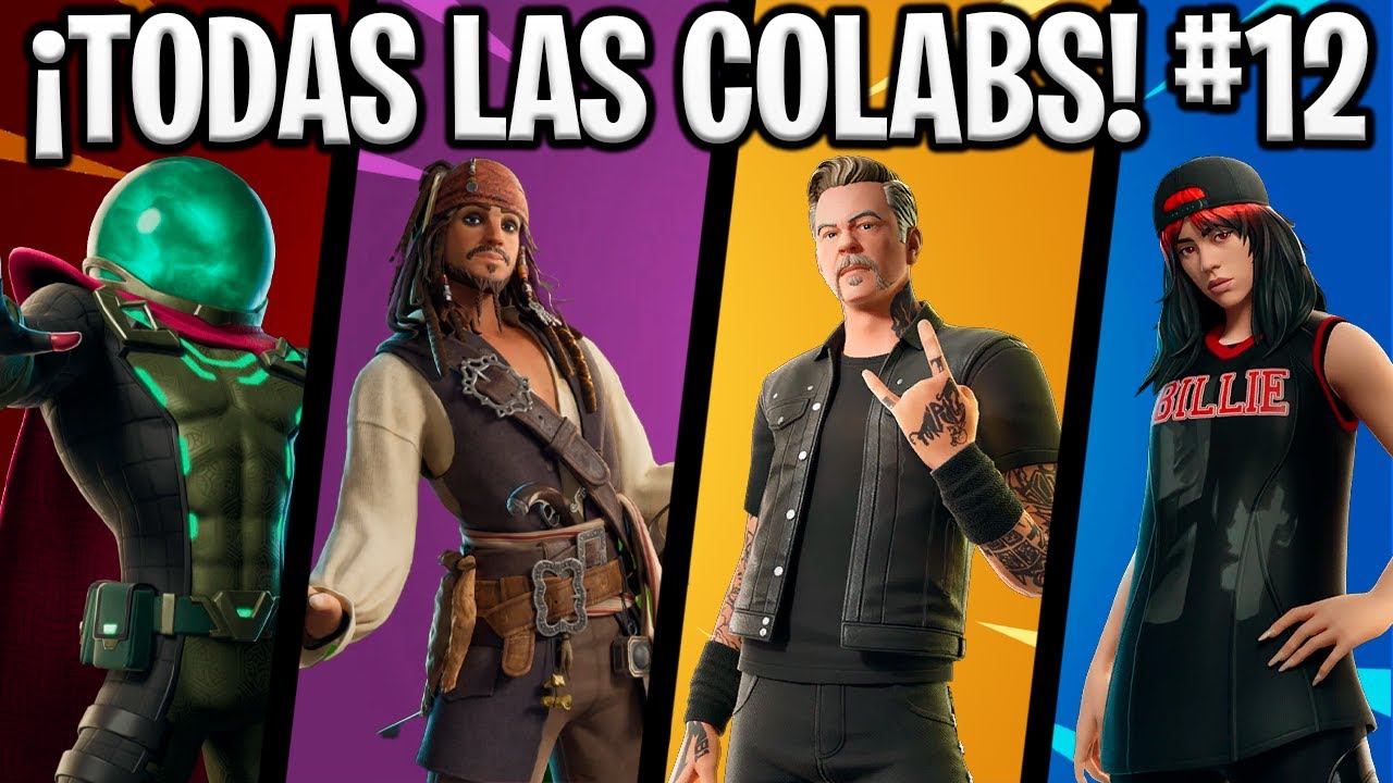 Fortnite TODAS Las Colaboraciones Parte 12 - YouTube
