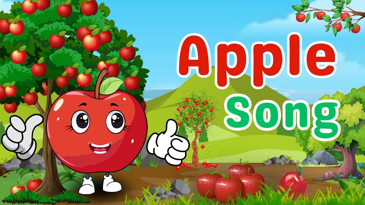 Apple Song | Apple Nursery Rhymes for Kids | Simple Apple fruit song ...