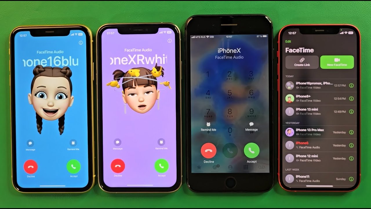 FaceTime Incoming call & Outgoing call iPhone 11 iPhone XR iPhone 8p ...