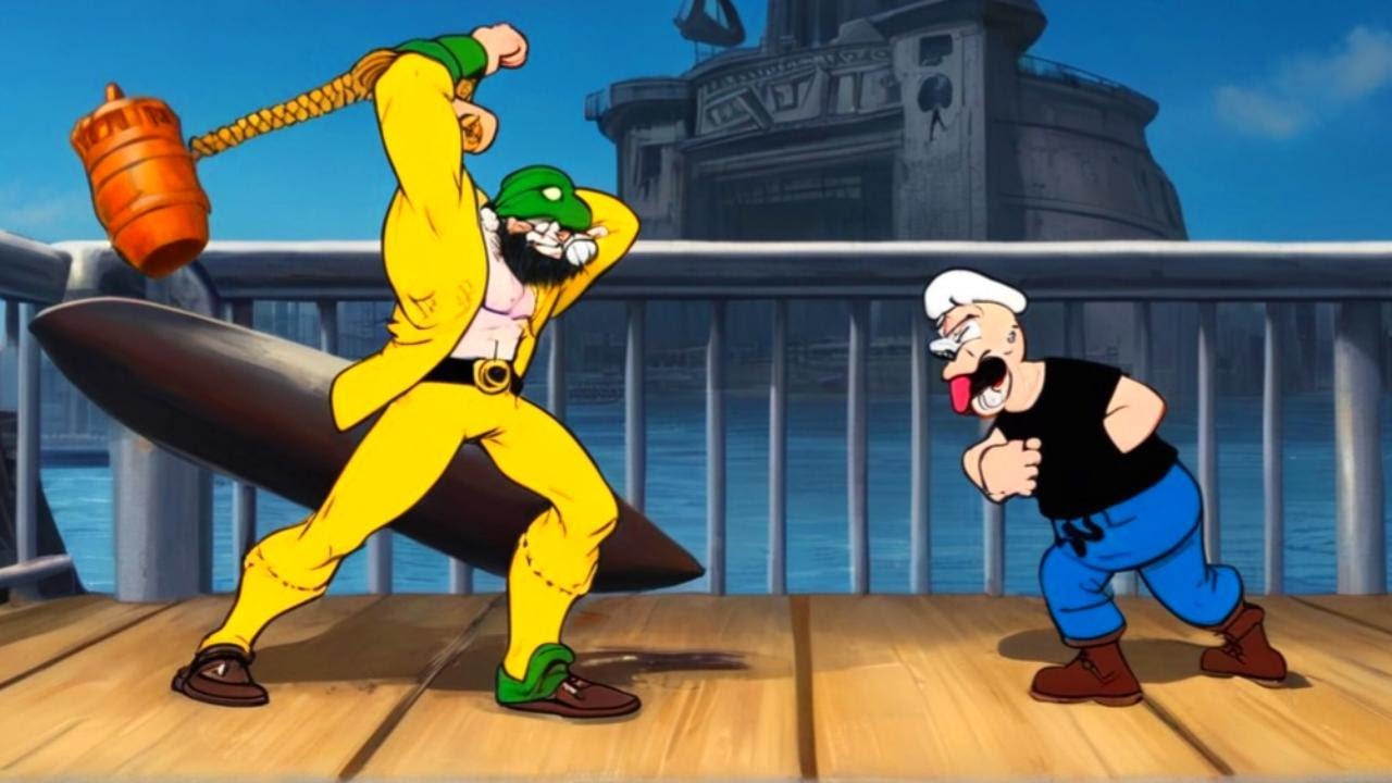 Popeye The Sailor Man vs. The Mask - Animated Funny Story - YouTube