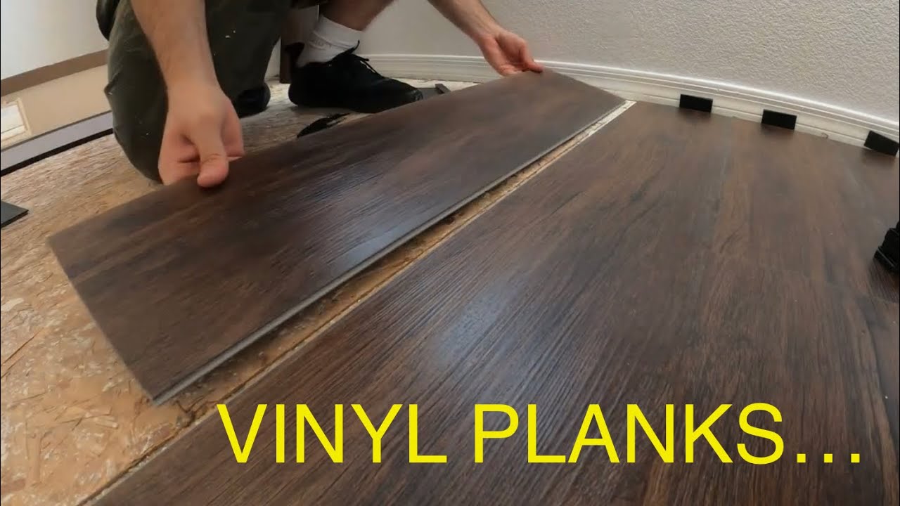 How to Install Vinyl Plank Flooring - First Time - Easy DIY Steps - YouTube