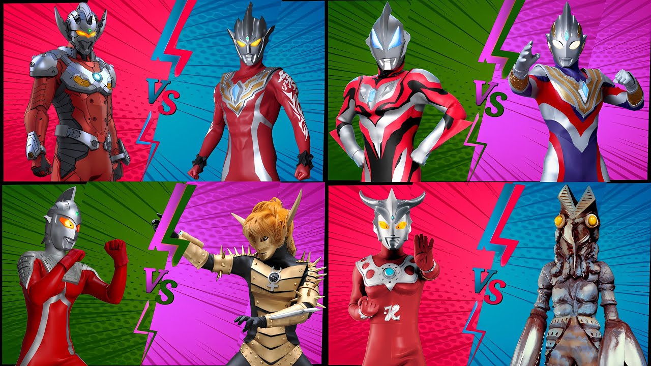 ULTRAMAN TARO VS REGULOS, GEED PRIMITIVE 🆚 TRIGGER, ULTRASEVEN 🆚 ALIEN ...