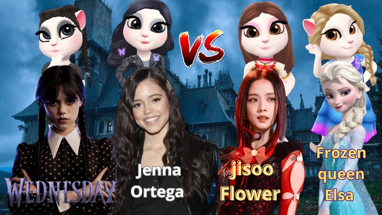 My Talking Anjela 2 New Update Gameplay/Jenna Ortega Vs Flower Jisoo vS ...