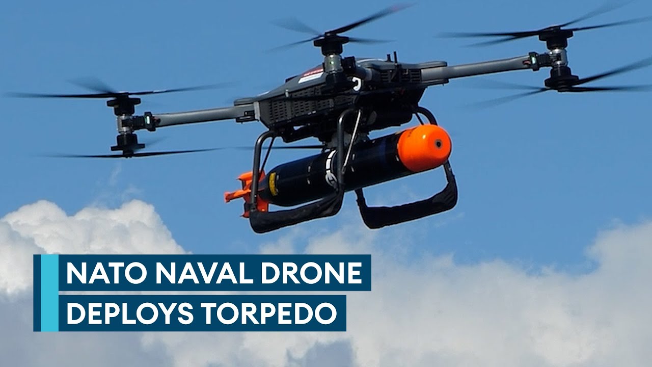 T-600 drone deploys torpedo during Nato tech experimentation exercise ...