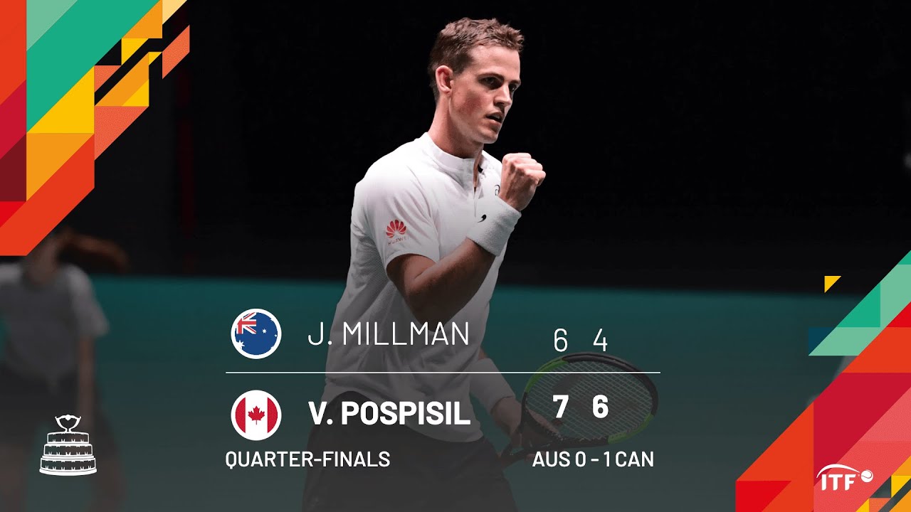 Millman v Pospisil | AUSTRALIA v CANADA | Quarter Finals Match 1 ...