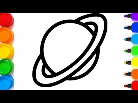 How to Draw Saturn Step by Step Easy - YouTube