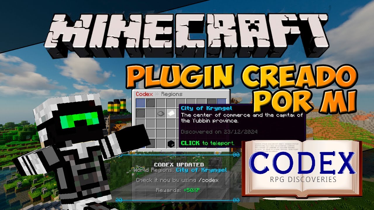 PLUGIN de Minecraft Creado por Mi! - CODEX (Descubrimientos RPG!) [2025 ...