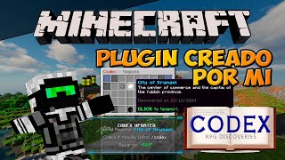 PLUGIN de Minecraft Creado por Mi! - CODEX (Descubrimientos RPG!) [2025] @Ajneb97