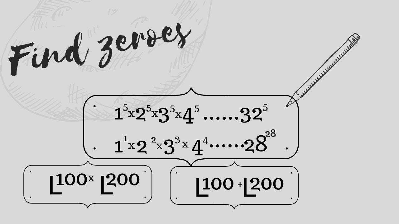 How to find No. of Zeros - YouTube