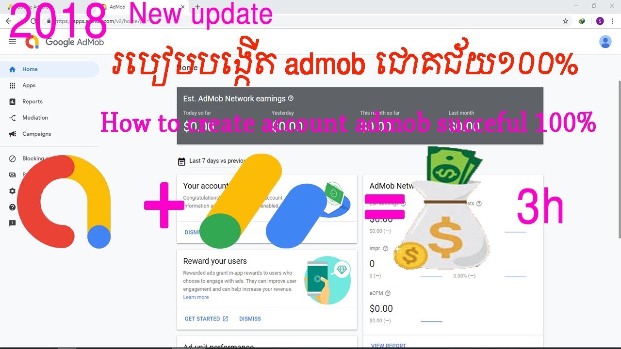 How to create admob account successful 100% || របៀបបង្កើត Admob ...