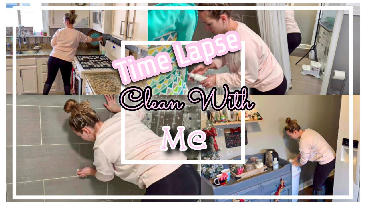 TIME LAPSE CLEAN WITH ME || NO TALKING || REAL LIFE CLEANING MOTIVATION ...