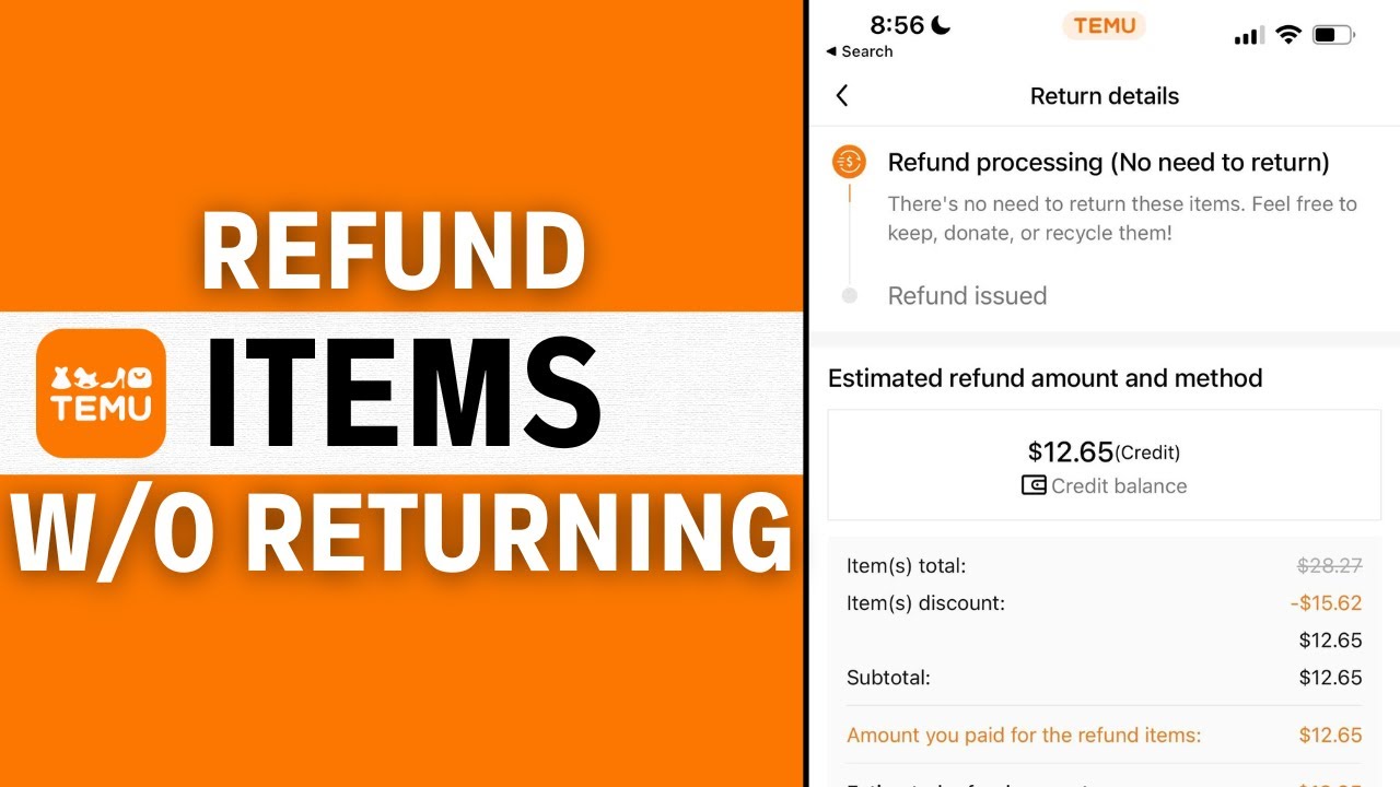 How To Get Refund On TEMU Without Returning (WORKING) - TEMU NEW METHOD ...