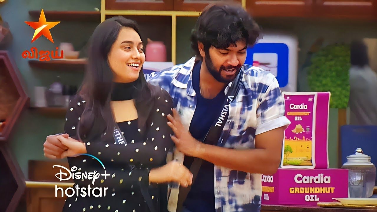 Bigg Boss Tamil 8 - Vj Vishal Pavithra Romance ️ Soundariya Angry ...